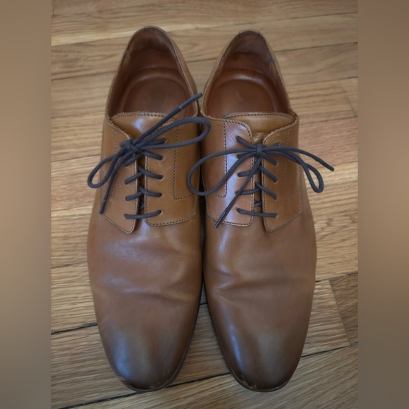 Wolf & Shepherd | Shoes | Wolf Shepherd Mens Tan Leather Dress Shoes ...